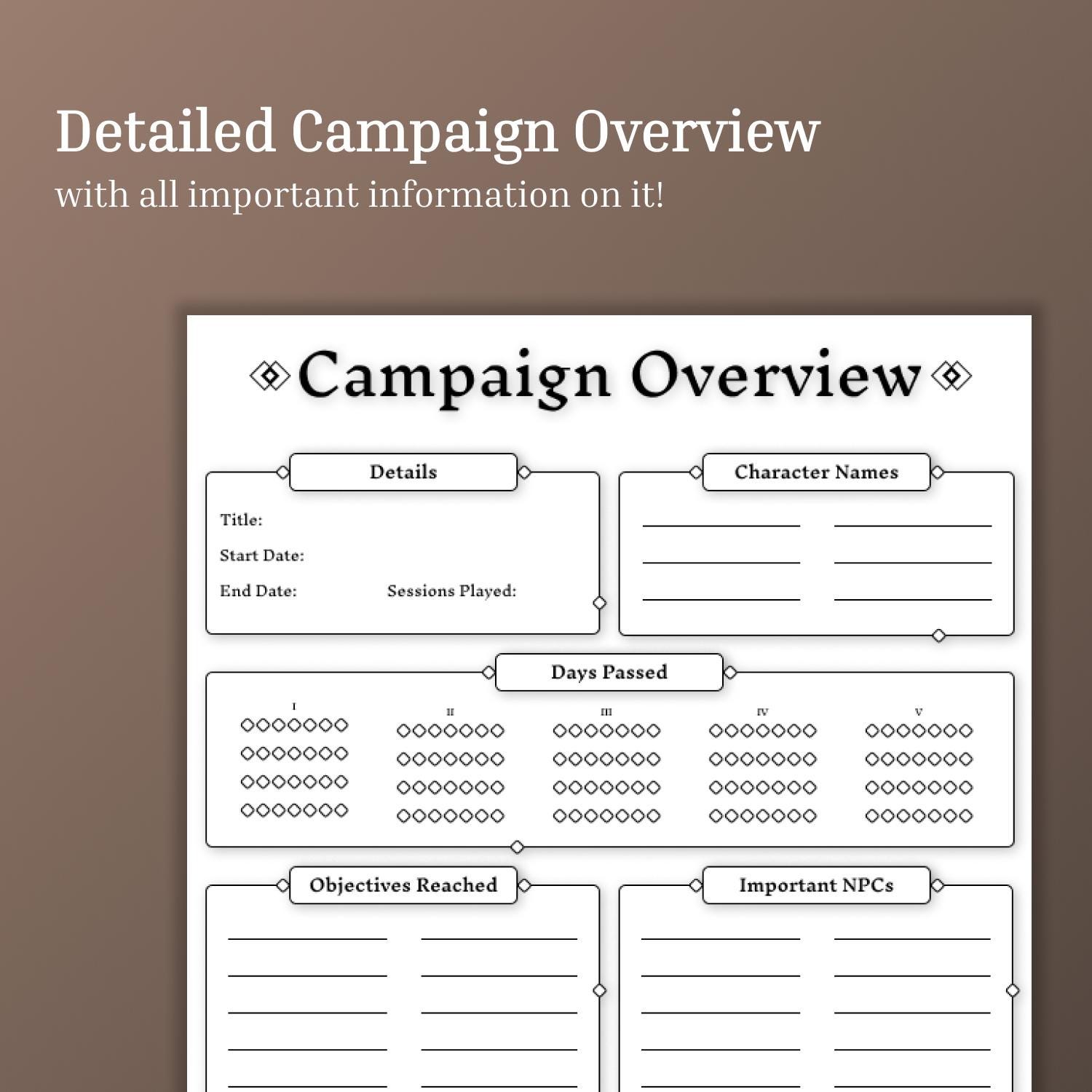 Dnd Planner, Dnd Printable, Dnd Tracker, DM Planner, DM Notebook, D and ...