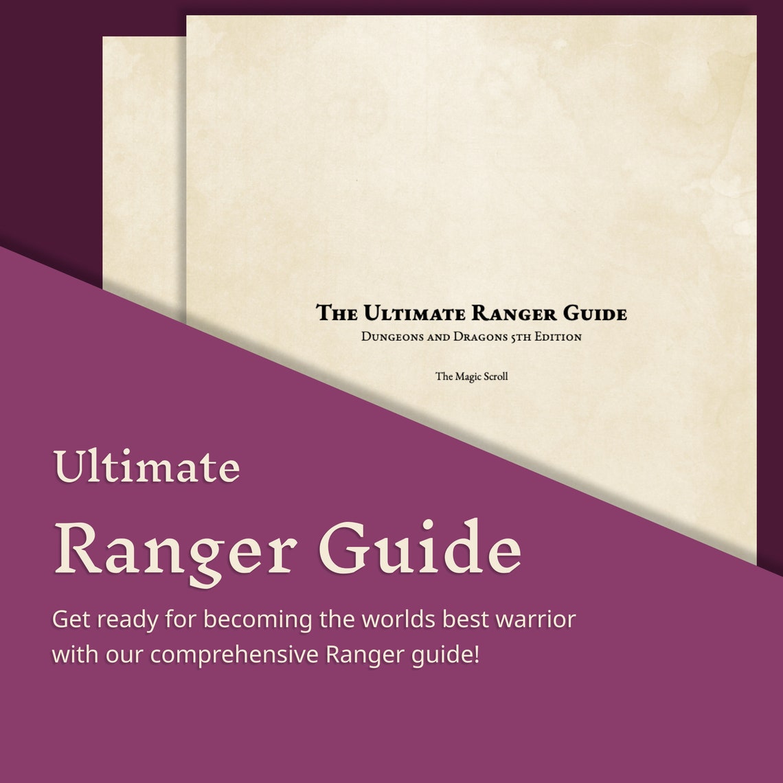Ultimate D&D Ranger Guide Dungeons and Dragons Toolkit for Building a ...