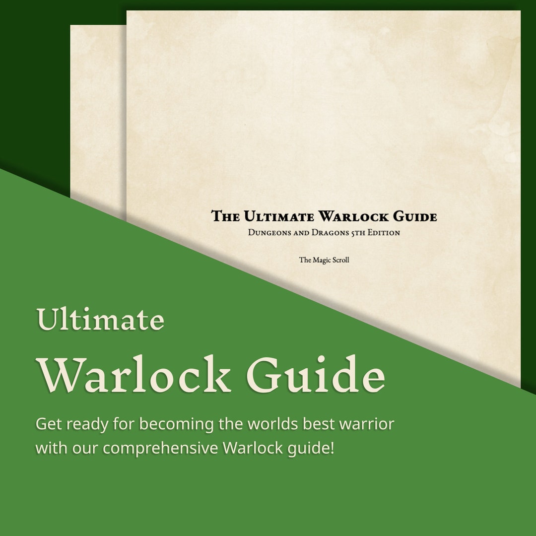 Ultimate D&D Warlock Guide Dungeons and Dragons Toolkit for Building a ...