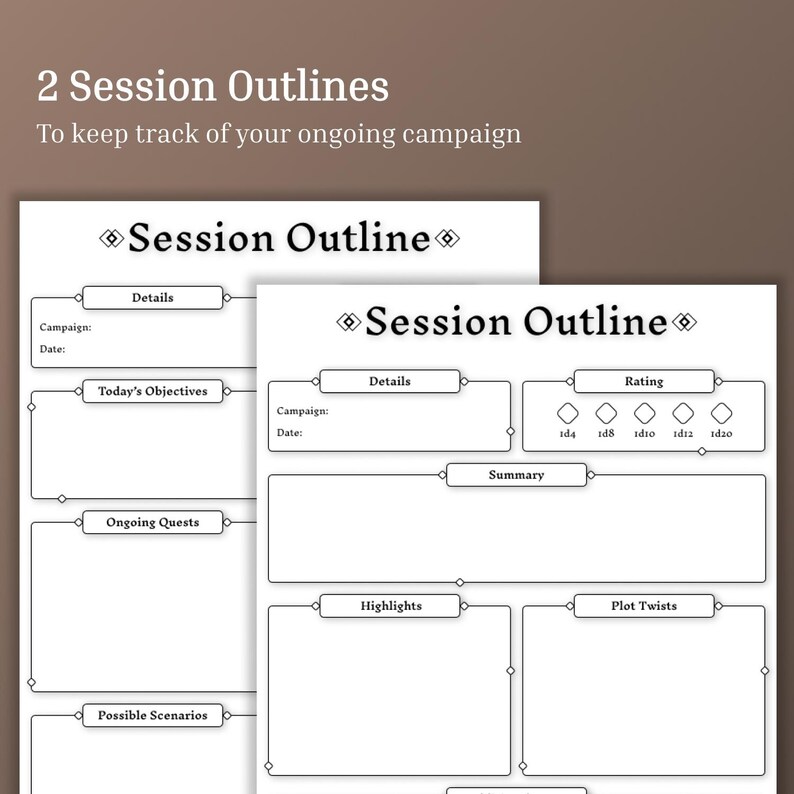 Dnd Planner, Dnd Printable, Dnd Tracker, DM Planner, DM Notebook, D and ...