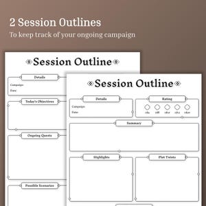 Dnd Planner, Dnd Printable, Dnd Tracker, DM Planner, DM Notebook, D and ...