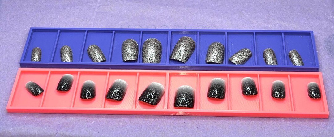 Nail Art Display - Nail Tray for Press-on Nails, Acrylic Nails, Nail ...