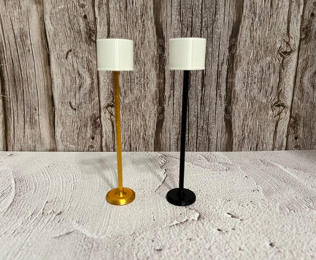 Miniature Dollhouse Lamp, Miniature Lamp, Miniature Floor Lamp, Modern ...