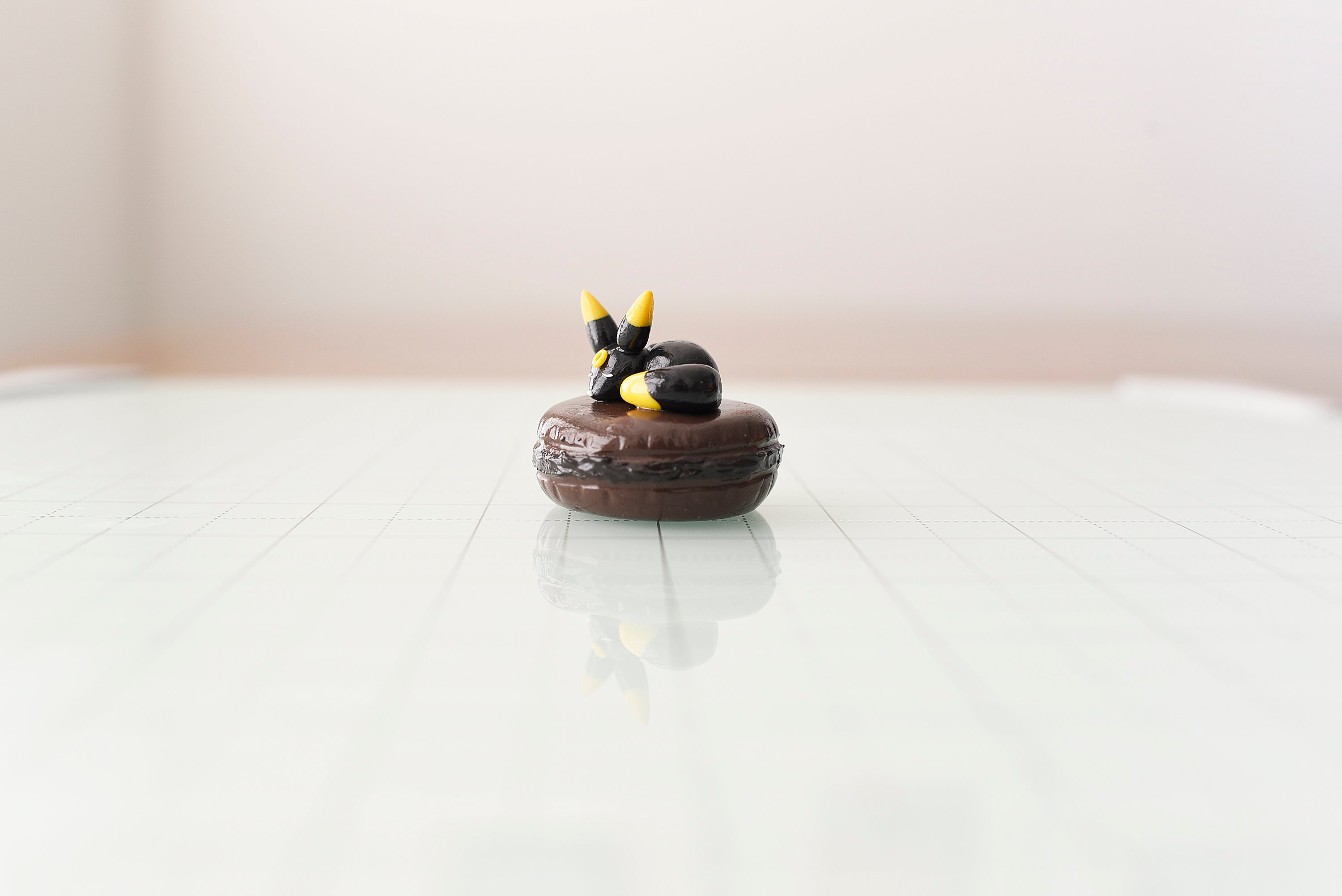 Mini Polymer Clay Figure Desk Buddy Moonpie Umbreon - Etsy