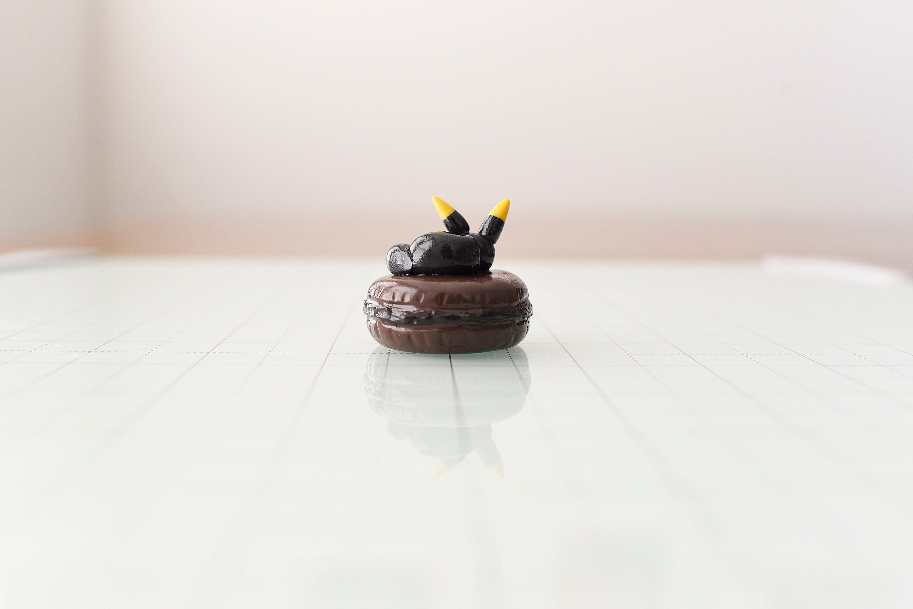 Mini Polymer Clay Figure Desk Buddy Moonpie Umbreon - Etsy