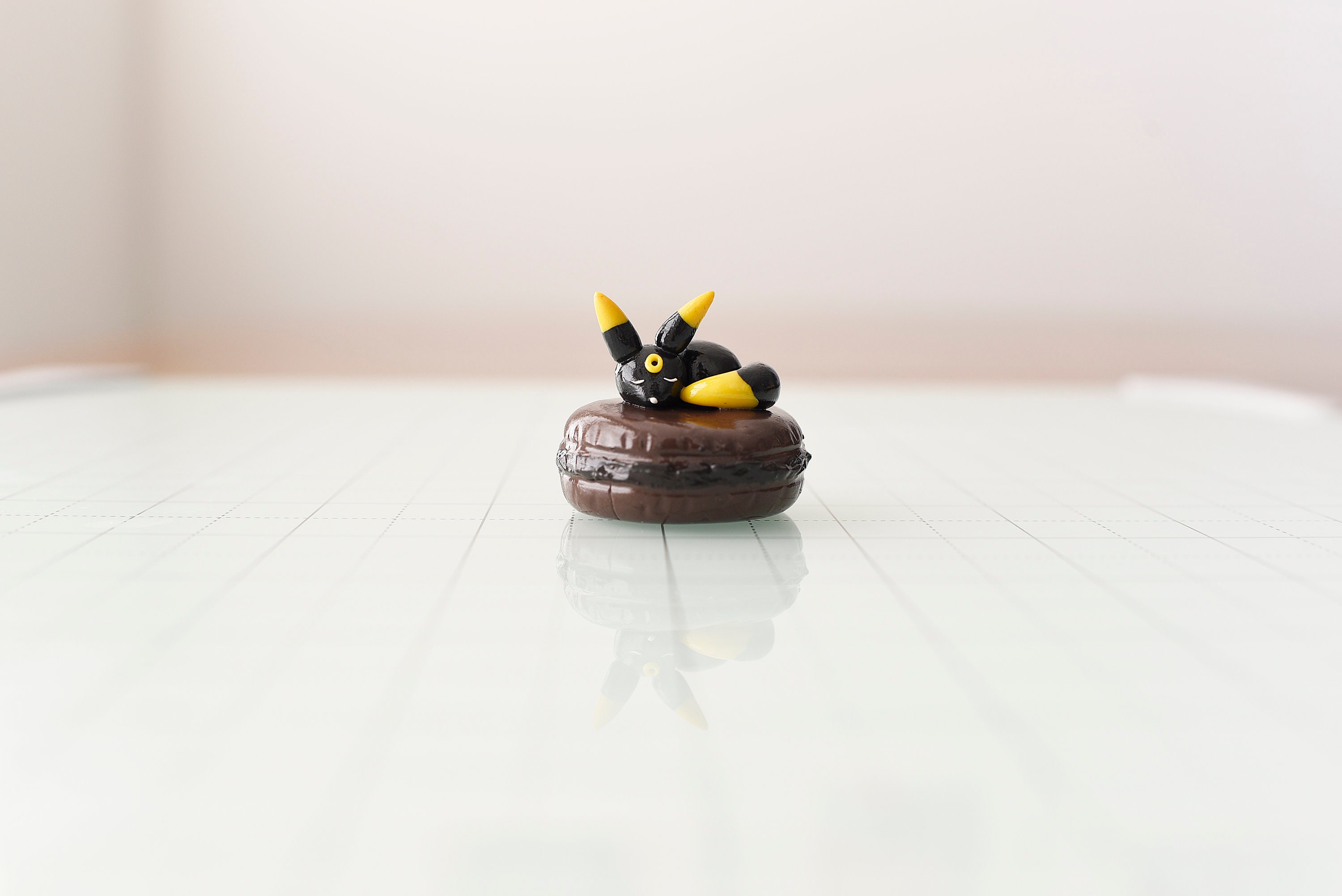 Mini Polymer Clay Figure Desk Buddy Moonpie Umbreon - Etsy