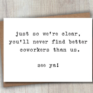 See Ya Never Card - Etsy