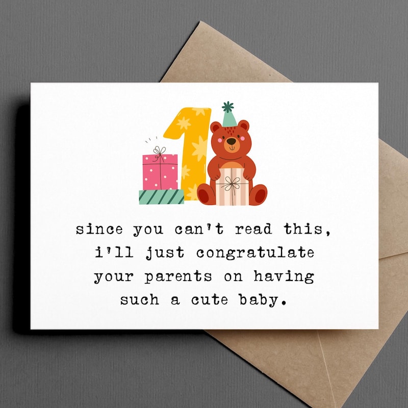 1 Year Old Sister Card - Etsy