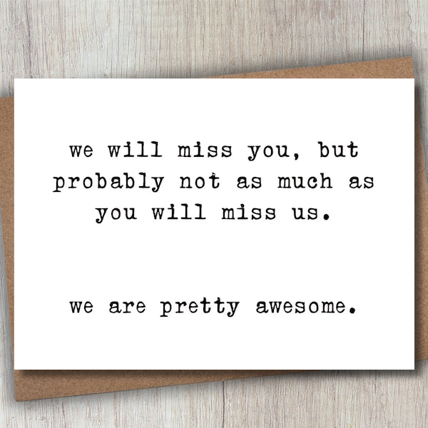 Funny Miss You Cards - Etsy