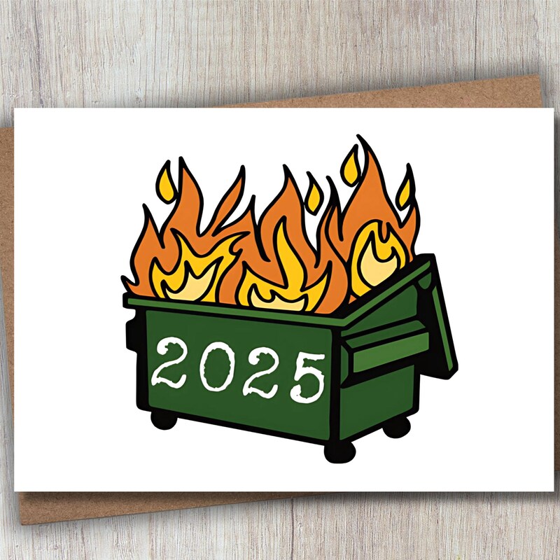 Funny New Year Card - Etsy