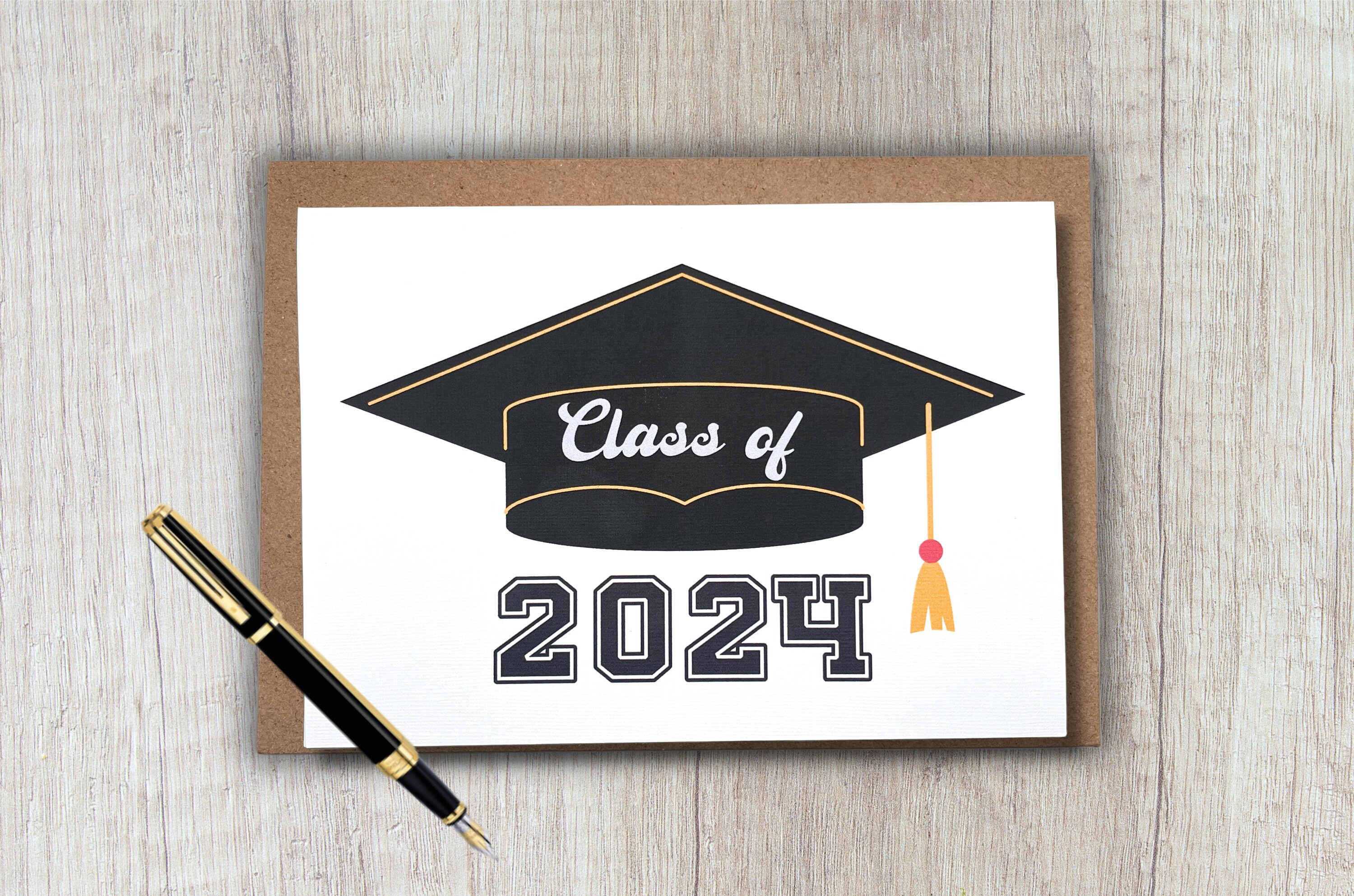 2024 Graduation Card Class of 2024 5x7 Blank Greeting Card - Etsy
