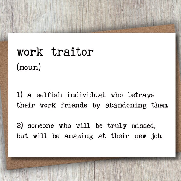 Funny Cards for Leaving a Job - Etsy