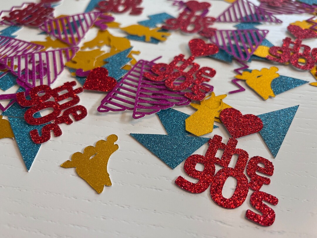 The 90s Retro Themed Glitter Confetti / Table Scatter Featuring 90s ...