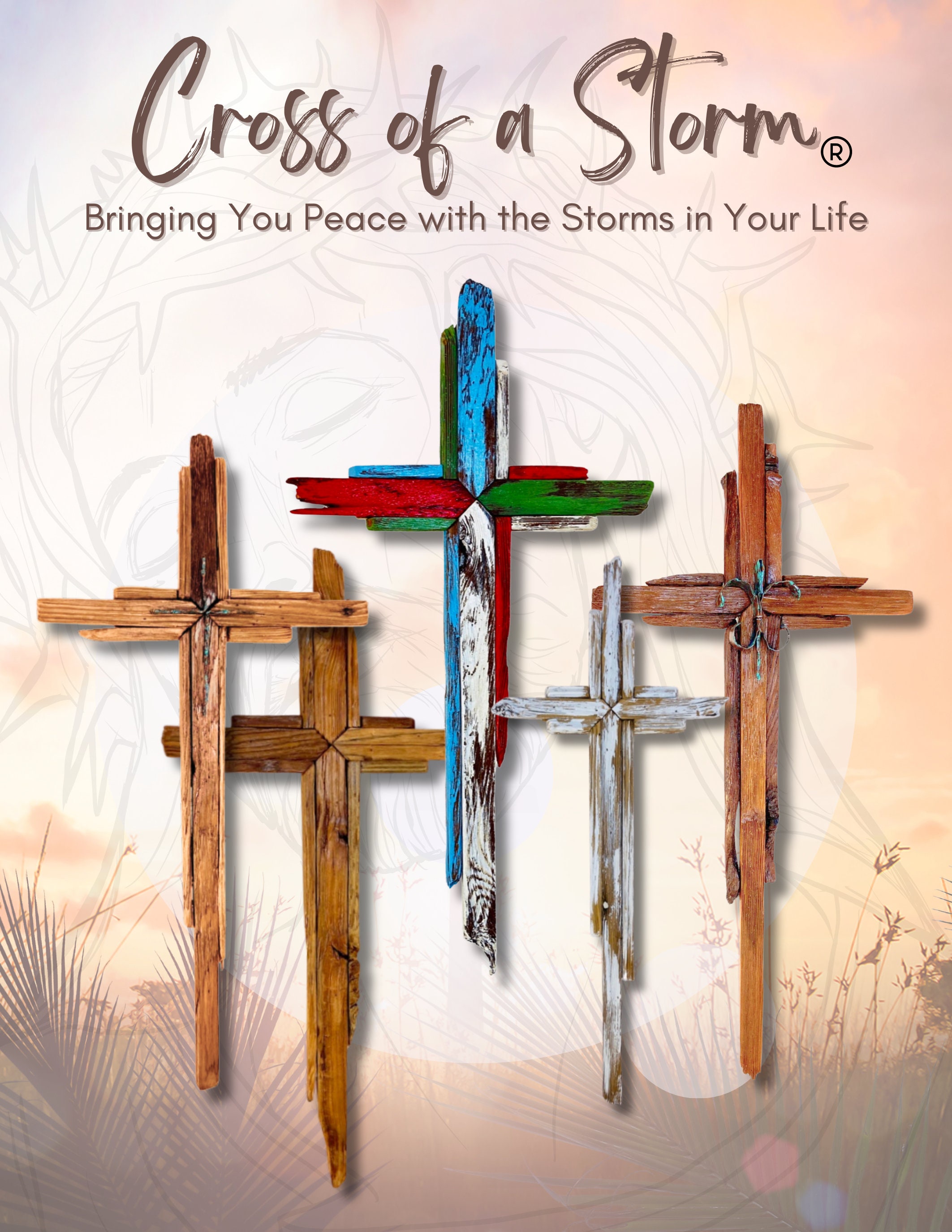 Original Rustic Small Baptism Cross - Handmade Wooden Crosses ...