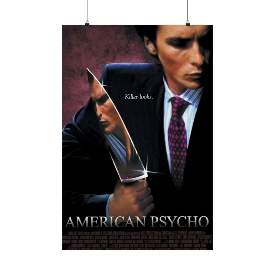 Patrick Bateman Movie Postermatte - Etsy