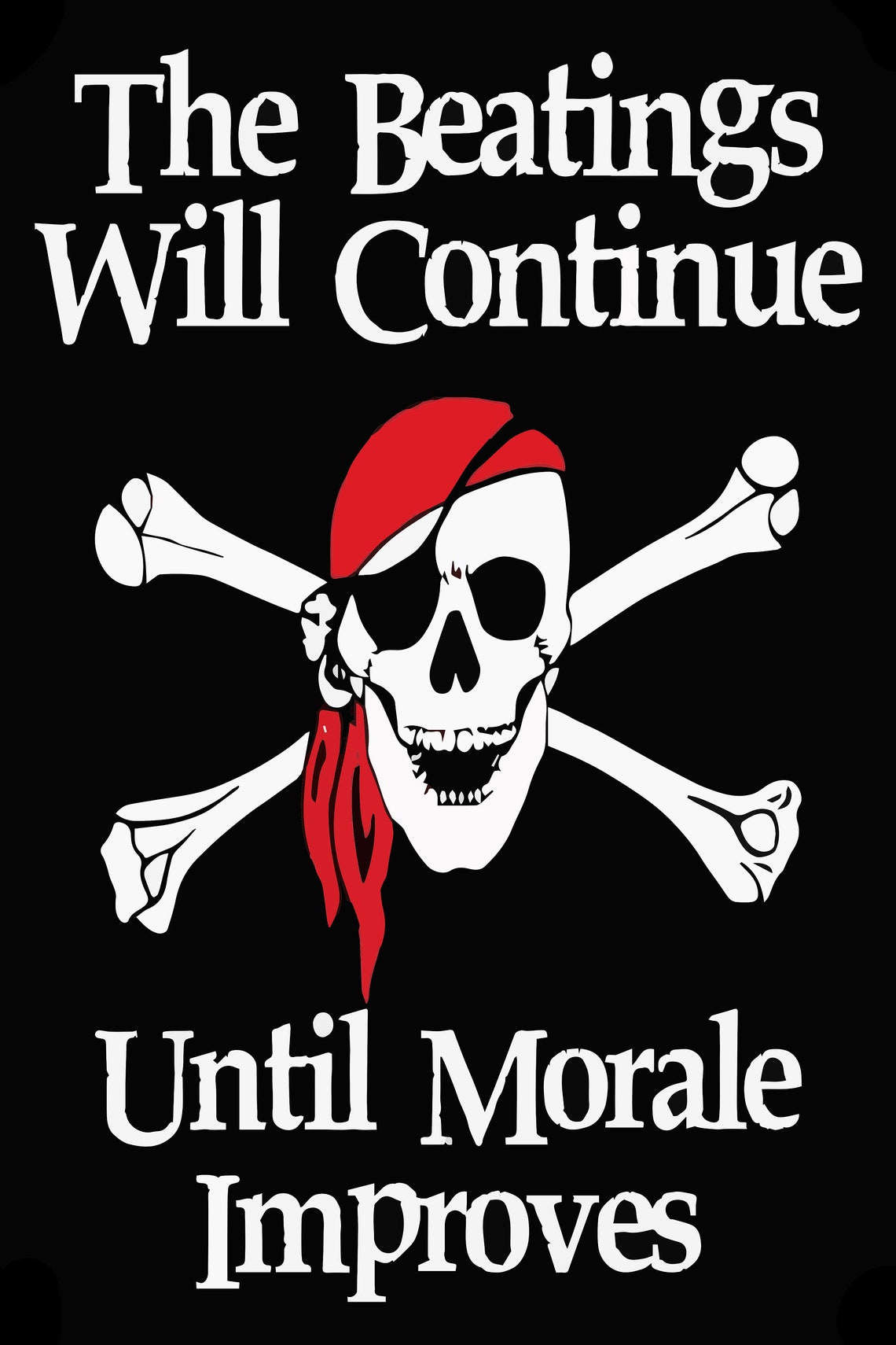 Jolly Roger Morale Custom Flag. All Sizes and Premium Double Sided ...