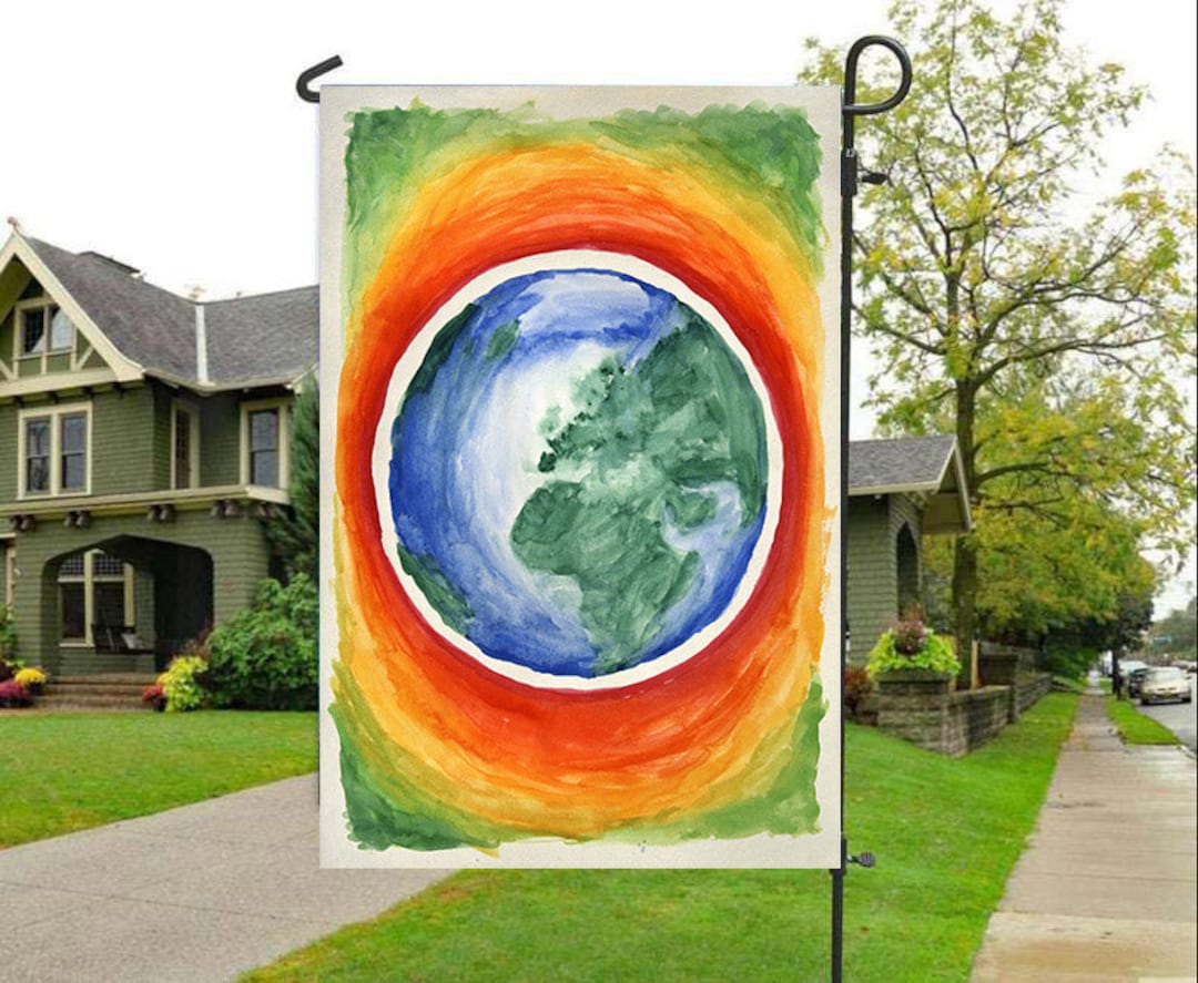 Happy Earth Day Custom Flag. All Sizes and Premium Double Sided Options ...