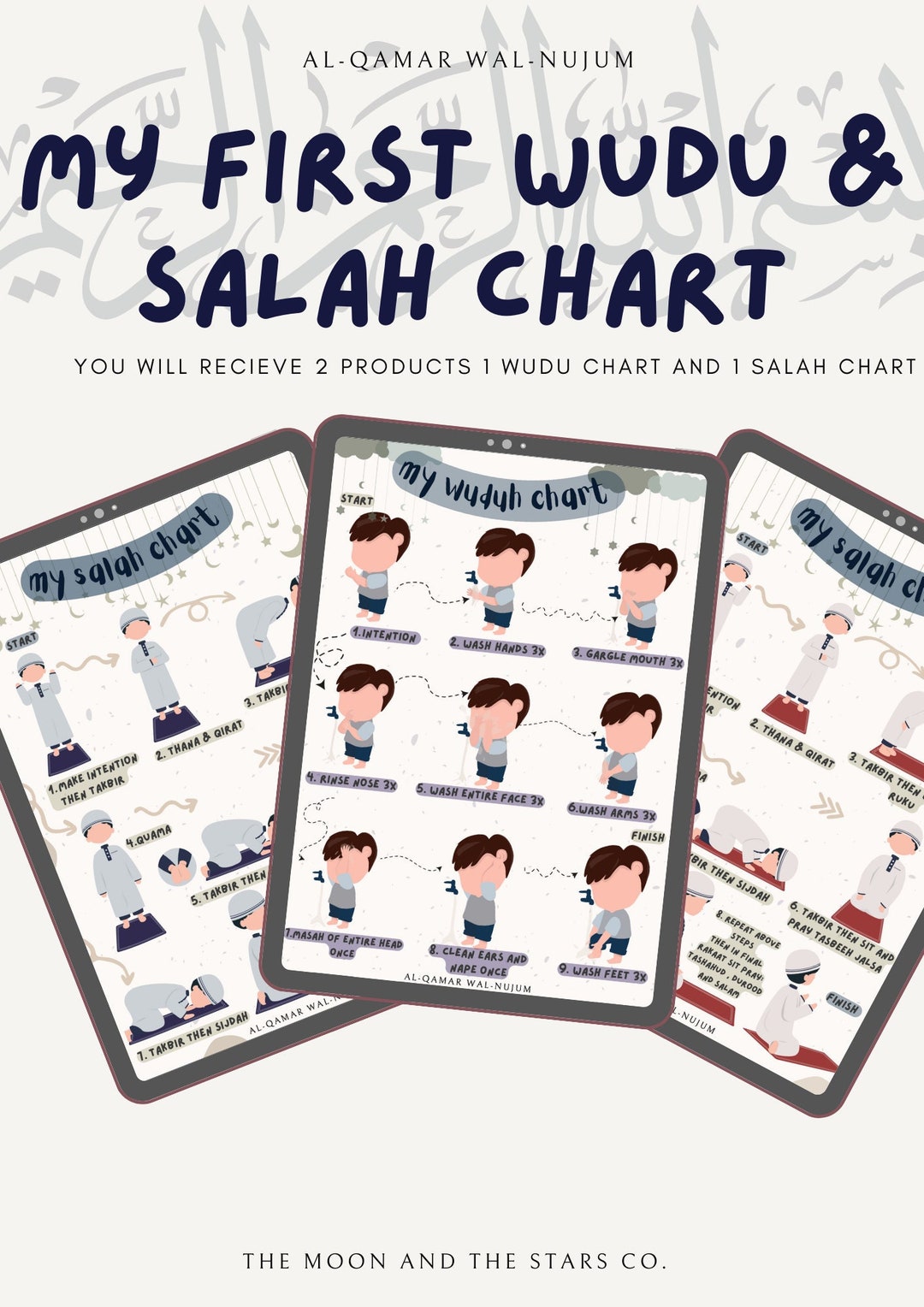 My First Wudu & Salah Chart Boys Help Your Child Practice Wudu and ...