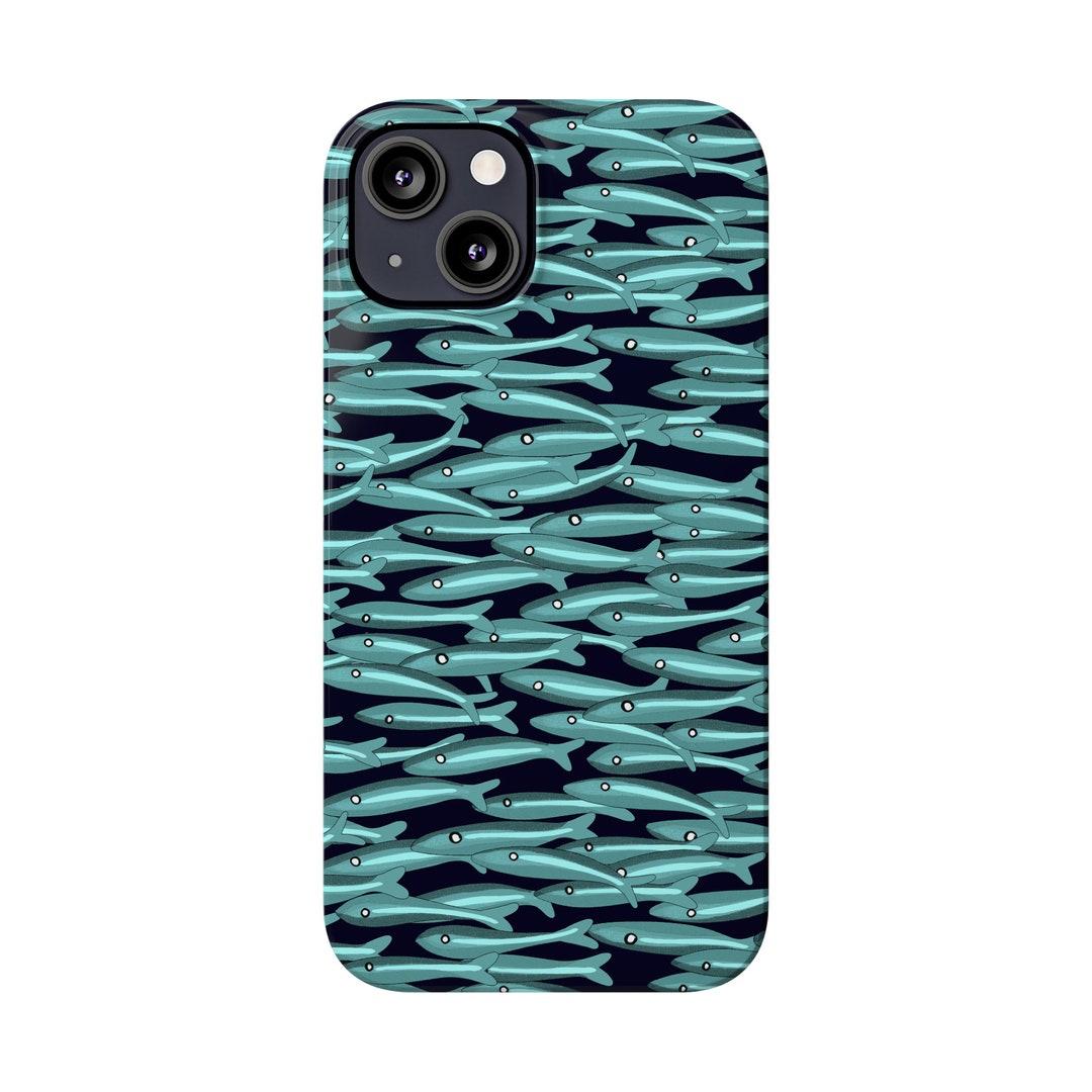 Fish Slim iPhone Case, Marine Life, Gift for Fish Lovers, Sealife Art ...