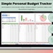 Simple Personal Budget Tracker for Beginners - Etsy