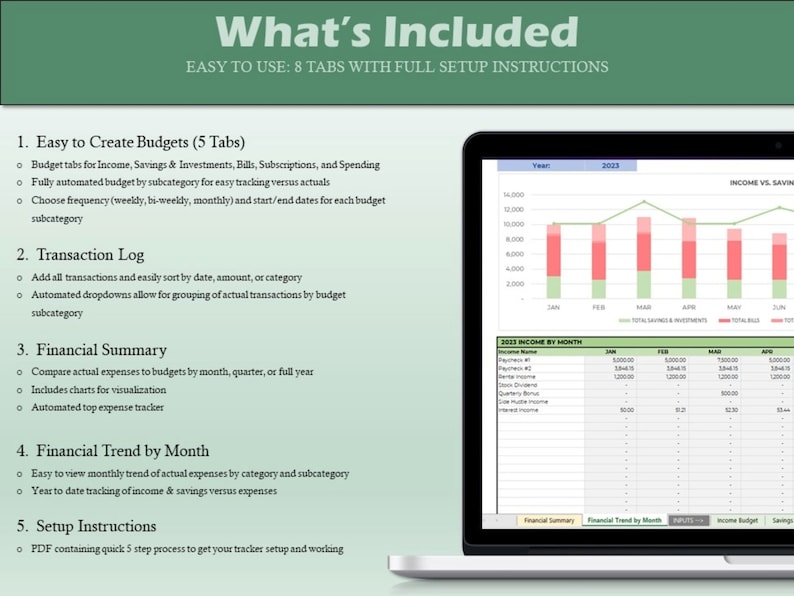 Simple Personal Budget Tracker for Beginners - Etsy