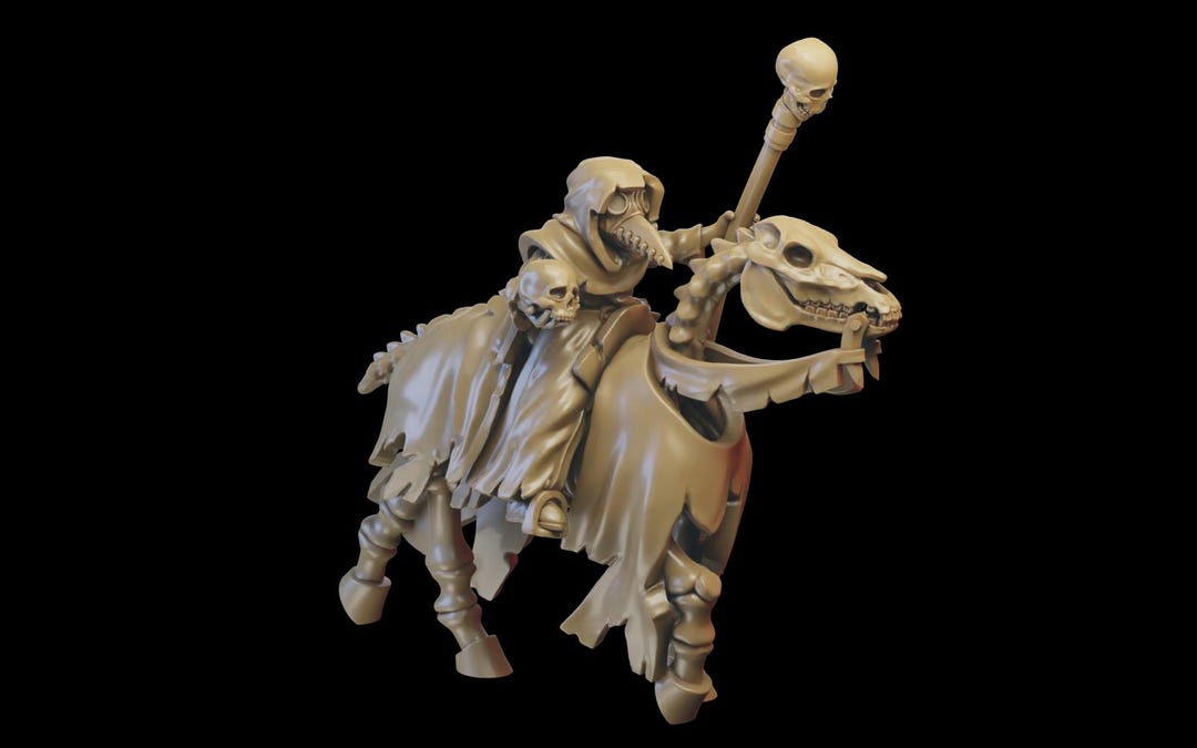 Mounted Necromancers - Ilhadiel Miniatures - Etsy