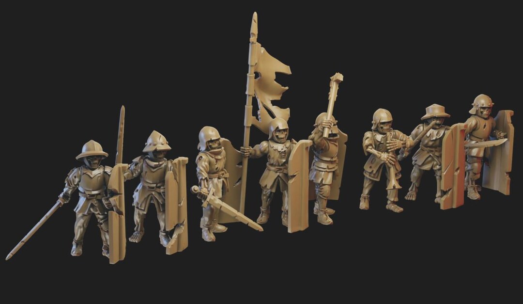 Modular Skeleton Infantry - Ilhadiel Miniatures - Etsy