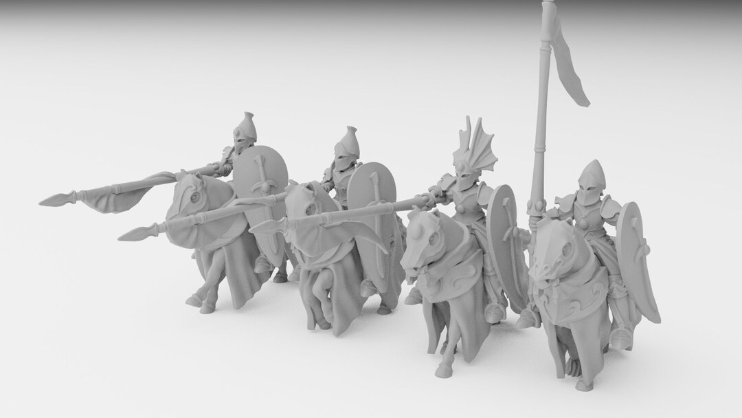 High Elf Cavalry - Ilhadiel Miniatures - Etsy