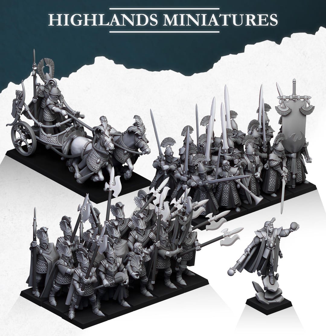 Aegean Elves Bundle 2 - Highlands Miniatures - Etsy