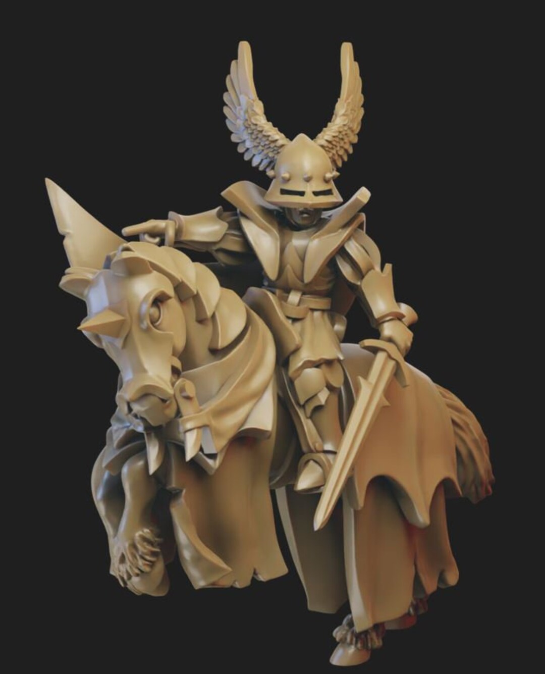 Mounted Vampire Lord - Ilhadiel Miniatures - Etsy