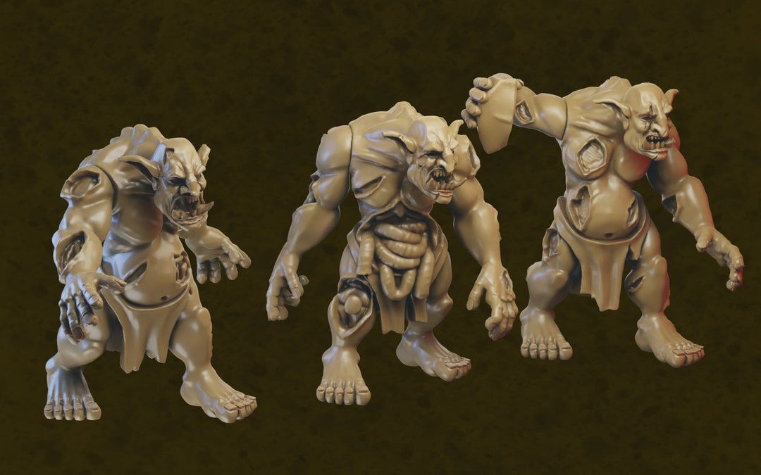 Troll Zombies - Ilhadiel Miniatures - Etsy