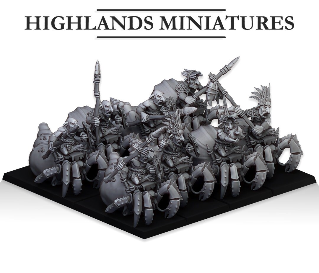 Mounted Coast Goblins - Highlands Miniatures - Etsy