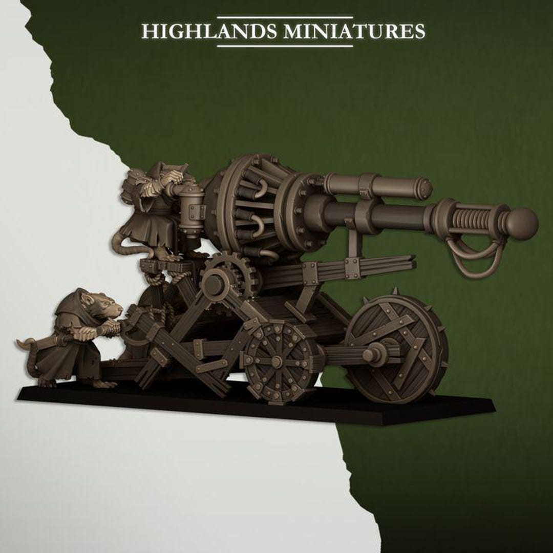 Sewer Vermin Cannon - Highlands Miniatures - Etsy