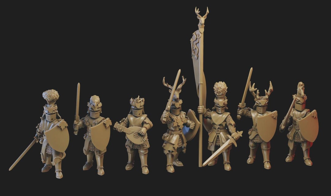 Knights of the Forest Modular Kit - Ilhadiel Miniatures - Etsy