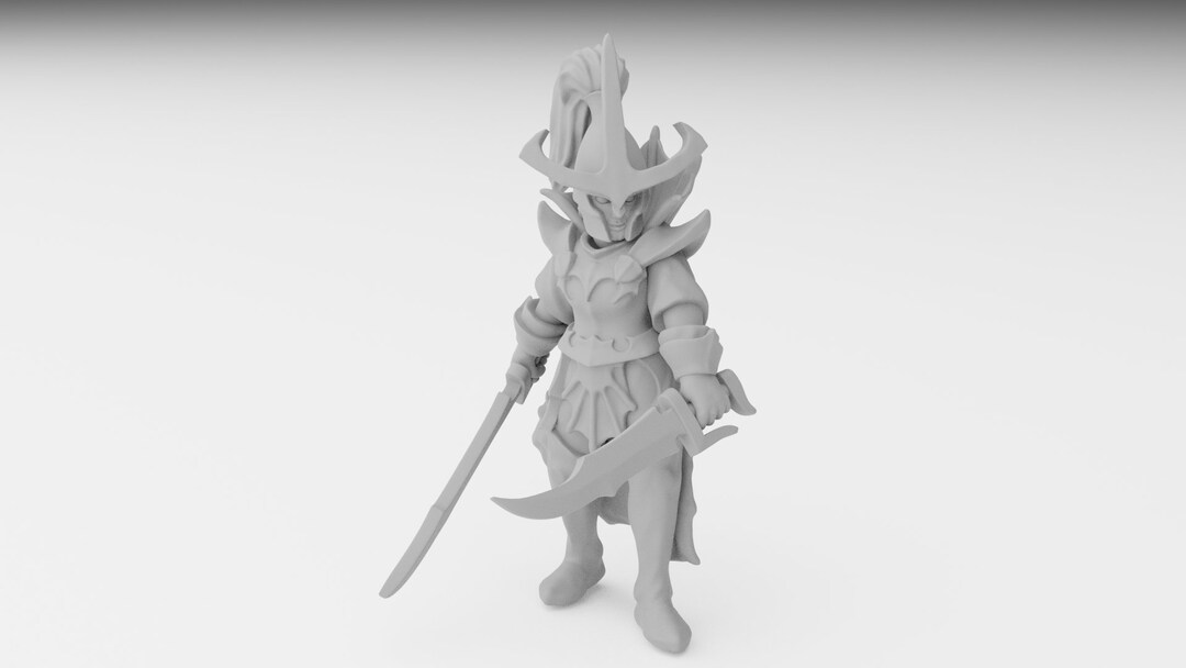 Dark Elf Female Noble - Ilhadiel Miniatures - Etsy