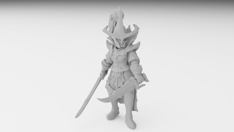 Dark Elf Female Noble - Ilhadiel Miniatures - Etsy