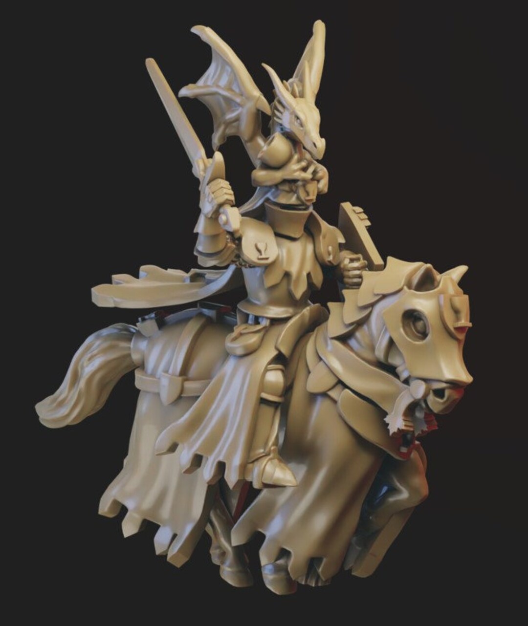 Mounted Knight Hero - Ilhadiel Miniatures - Etsy