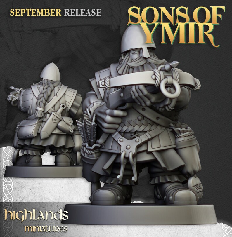 Dwarf Crossbowmen Unit - Highlands Miniatures - Etsy
