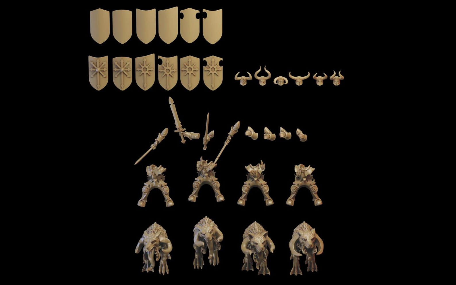 Beast Riders - Ilhadiel Miniatures - Etsy