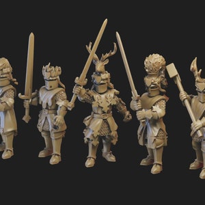 Knights of the Forest Modular Kit - Ilhadiel Miniatures - Etsy