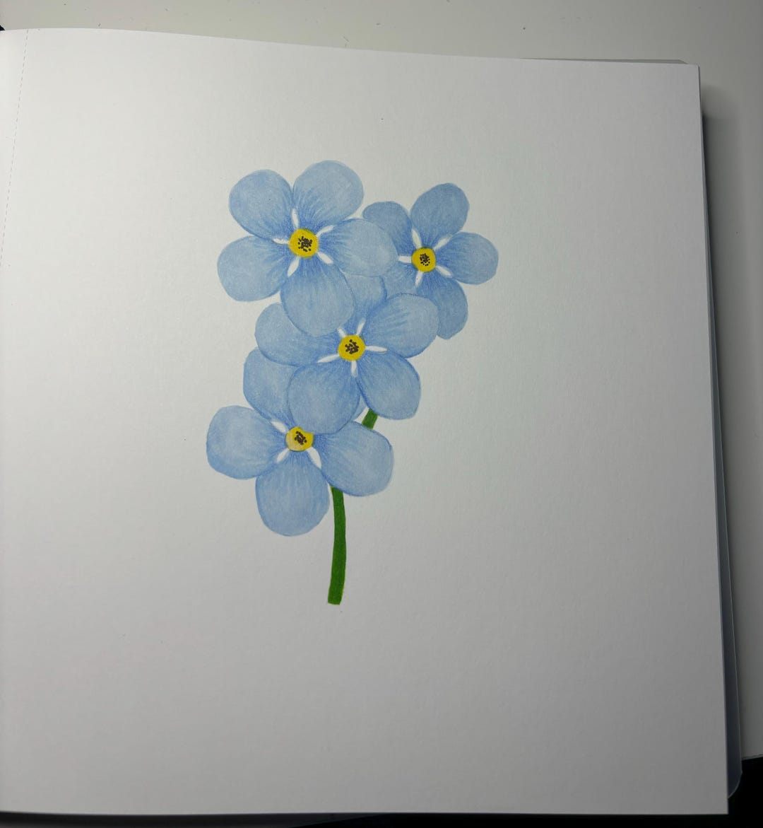 Forget Me Not Stickers / Floral Stickers / Flower Stickers / Decals ...