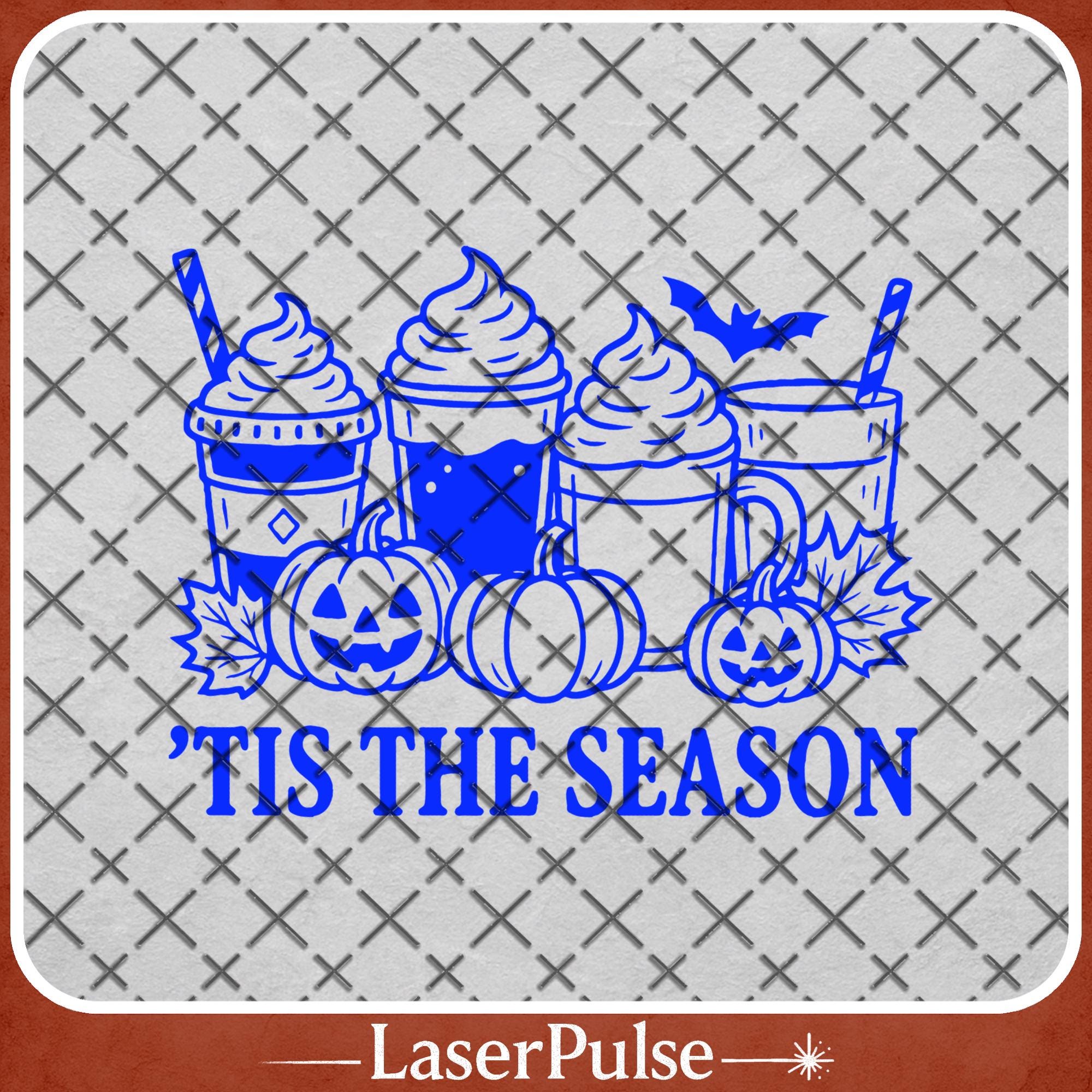 Tis the Season Engraving SVG PNG, Fall Halloween File With Pumpkins ...