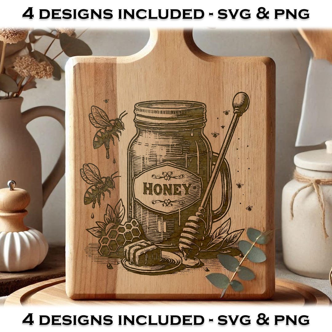 Bee Themed Rustic Farmhouse SVG Bundle Honeycomb, Bees, Hives & More ...