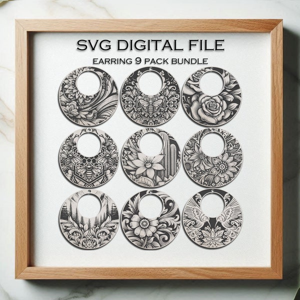 Laser Cut Earring Files - Etsy