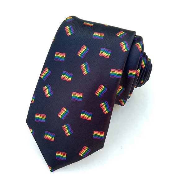 Rainbow Necktie - Etsy