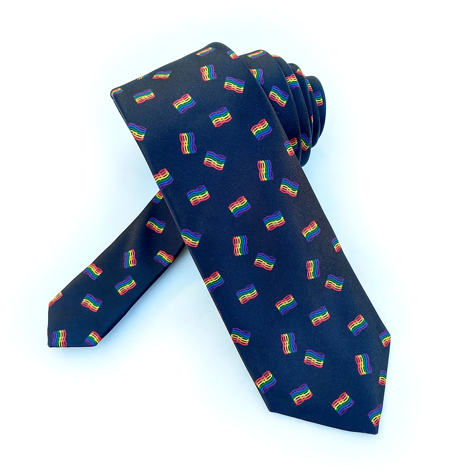 Pride Necktie LGBTQ Necktie Pride Tie Rainbow Tie | Etsy