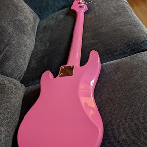 Small Scale Girls Pink Electric Bass Small Scale Bass for Kids Ages 5 ...