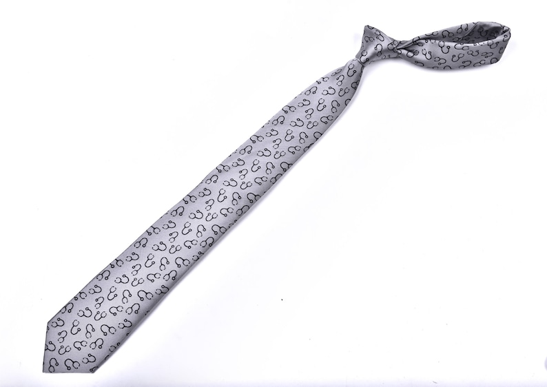 Doctor Necktie, Doctor Tie, Grey Doctor Necktie, Doctor Gift for Men ...