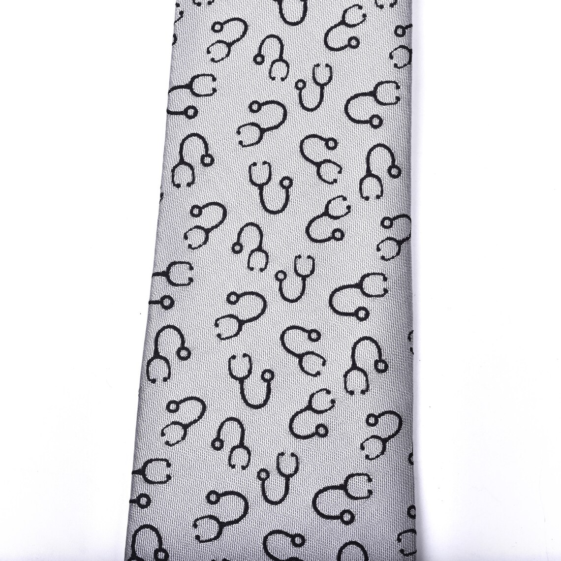 Doctor Necktie, Doctor Tie, Grey Doctor Necktie, Doctor Gift for Men ...