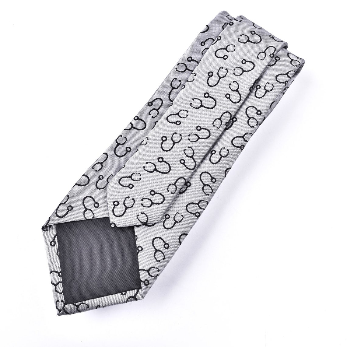 Doctor Necktie, Doctor Tie, Grey Doctor Necktie, Doctor Gift for Men ...